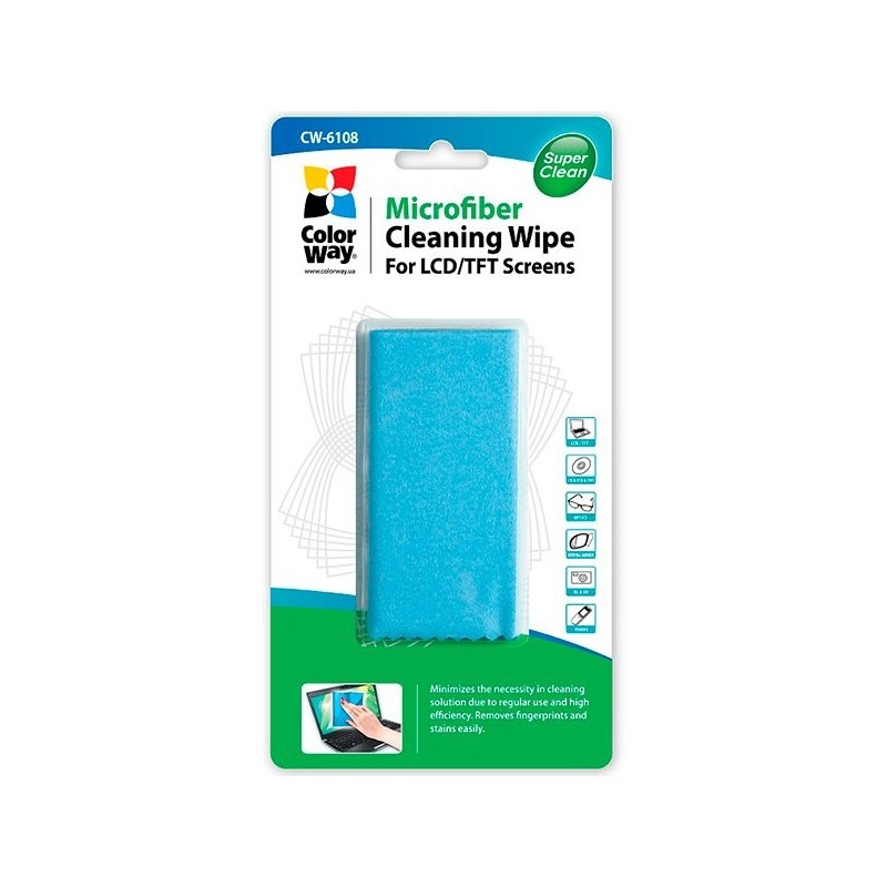 Cleaning cloth for TFT screens, laptops, photo- and video devices